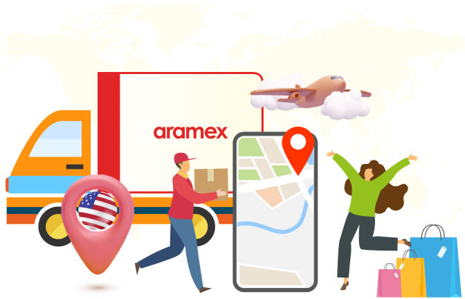 Shop from USA with Aramex for Fast Delivery